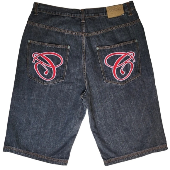COOGI | Shorts | Coogi Australian Embroidered Big Logo Black Jean ...